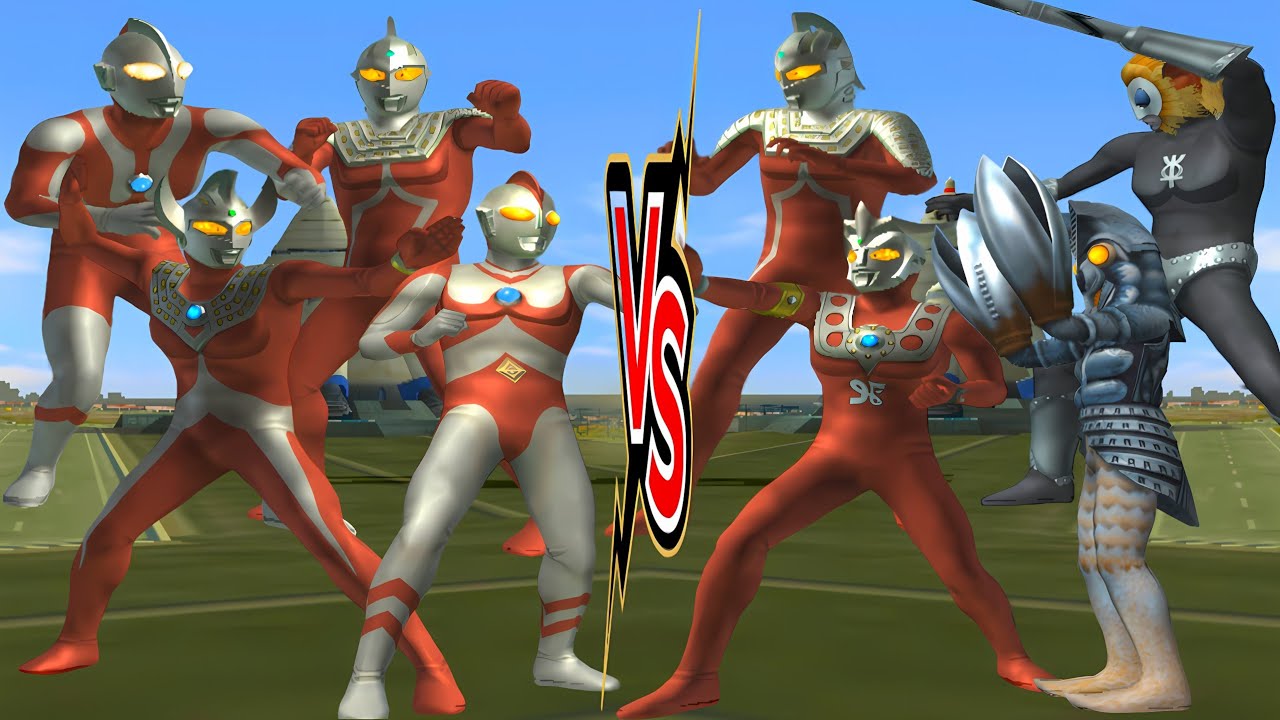 ULTRAMAN VS ALIEN MAGMA TARO VS BALTAN ULTRASEVEN VS DELUSION SEVEN 80 ...