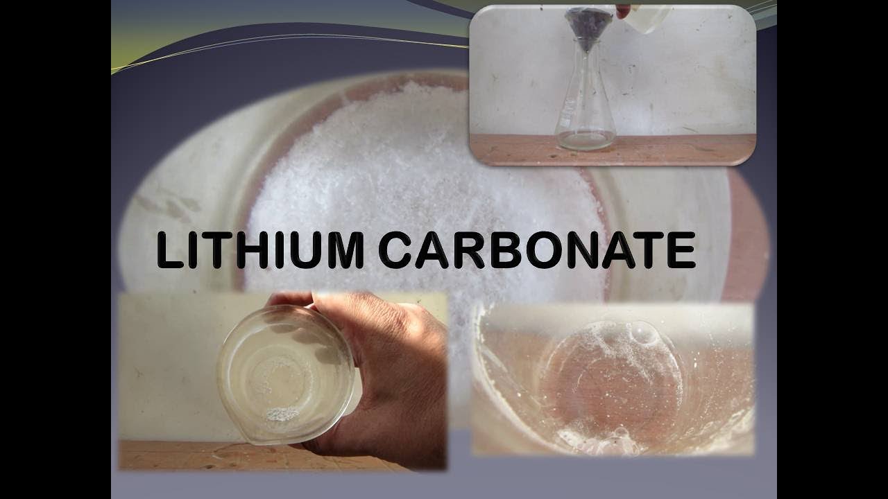 Making Lithium carbonate - YouTube