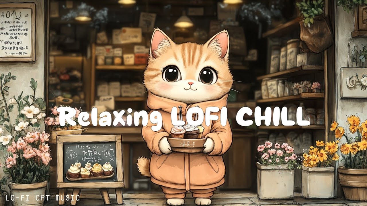 Lofi Cat Cafe Beats - Relaxing Lofi Hip Hop Music for Study Work and ...