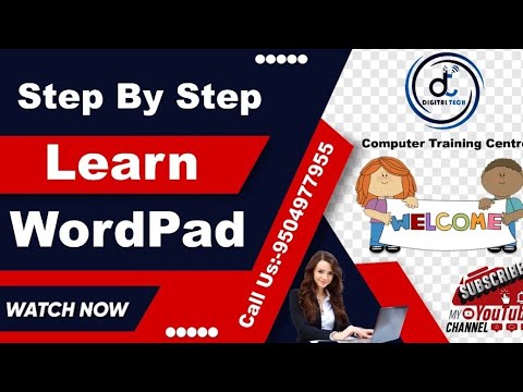 WordPad Complete Tutorial/ For Beginners Can watch this video and grow ...