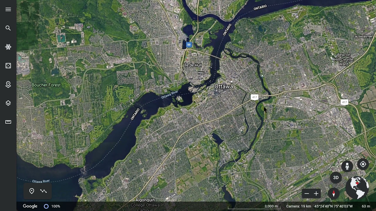 Ottawa Canada 3DVIEW Google Earth - YouTube
