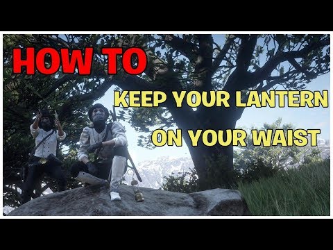 RED DEAD REDEMPTION 2 ONLINE - HOW TO KEEP YOUR LANTERN ON YOUR WAIST ...