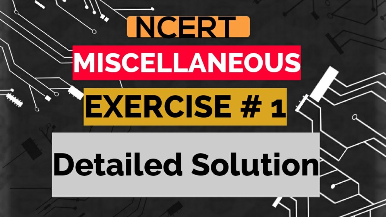 NCERT Miscelaneous Exercise-1 Relations and Functions, Class12 - YouTube