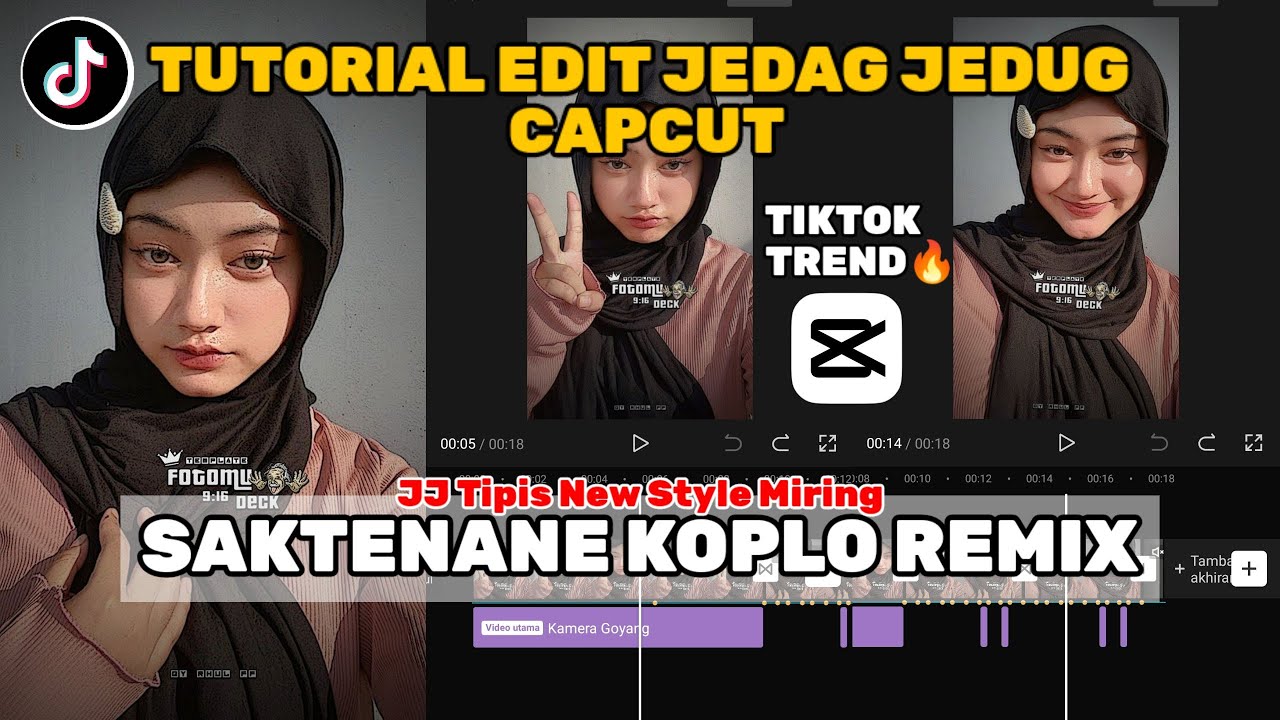 Tutorial Edit Jedag Jedug Capcut SAKTENANE KOPLO REMIX || Jj New Style Miring - YouTube