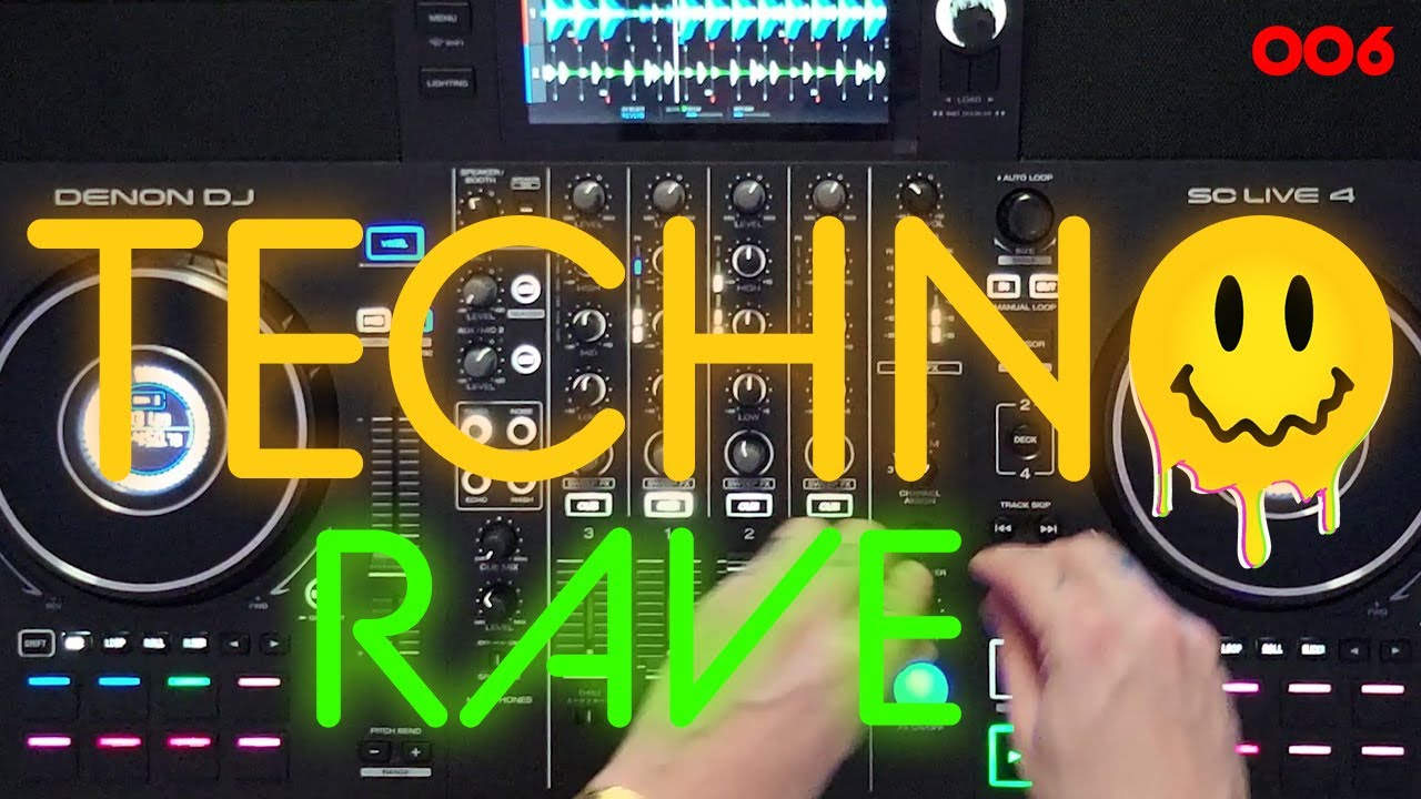 Peak Time Techno / Acid Rave (1 Hour Live Set on Denon DJ SC Live 4 ...