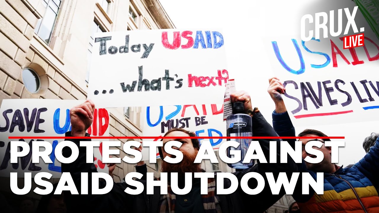 USAID Live: Protests Against President Trump And Musk's Plans To ...