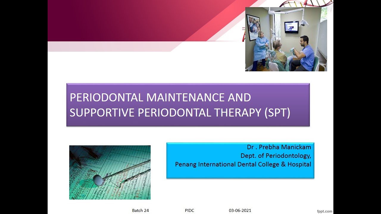Supportive periodontal therapy - YouTube