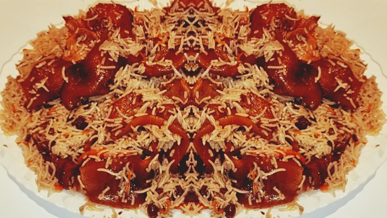 Cow feet with rice recipe - how to cook cow feet qabili pulao, cow feet ...