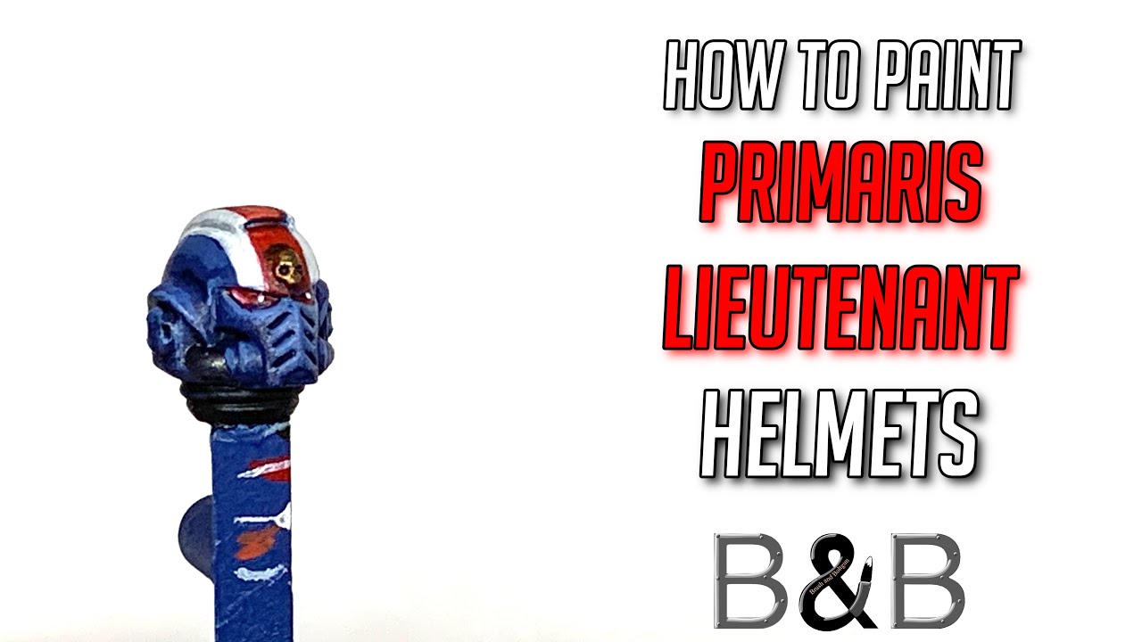 How to paint Primaris Lieutenant Helmets - YouTube
