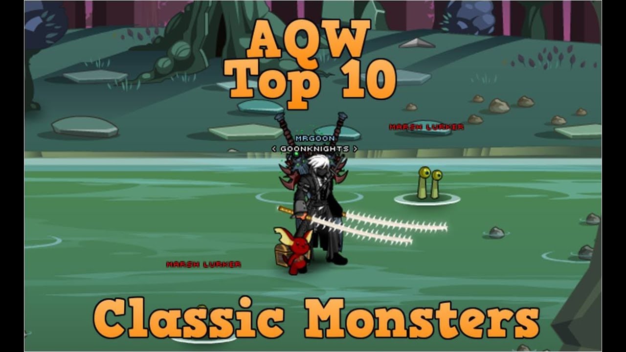 AQW Top 10 Classic Monsters - YouTube