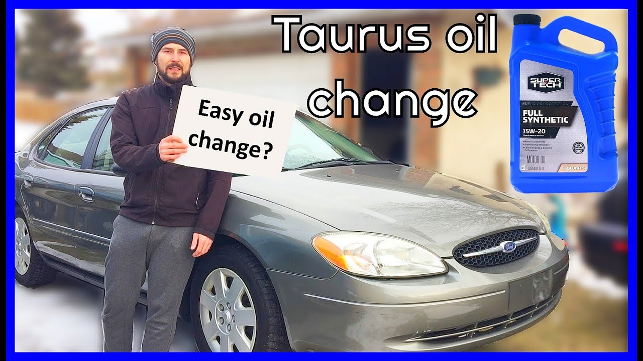 4th Gen Ford Taurus Oil Change - YouTube