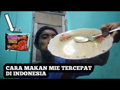TUTORIAL CARA MAKAN MIE TERCEPAT DI BUMI @BangmusChanel - YouTube