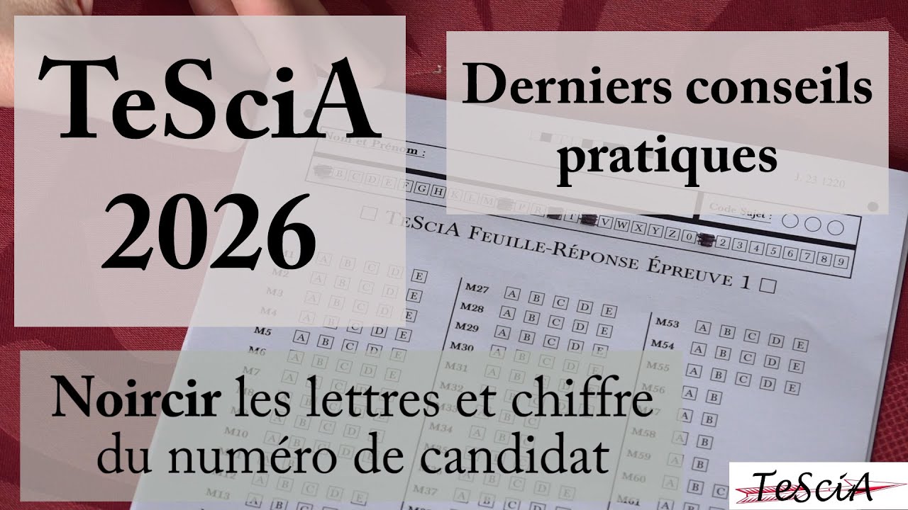 TeSciA 2025 : Derniers conseils pratiques - YouTube