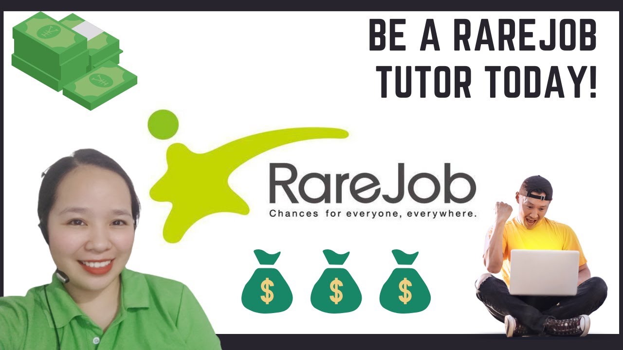 WORK FROM HOME! BE A RAREJOB ESL TUTOR! - YouTube