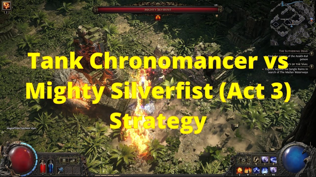 POE2: Tank Chronomancer vs Mighty Silverfist (Act 3 ) Strategy - YouTube