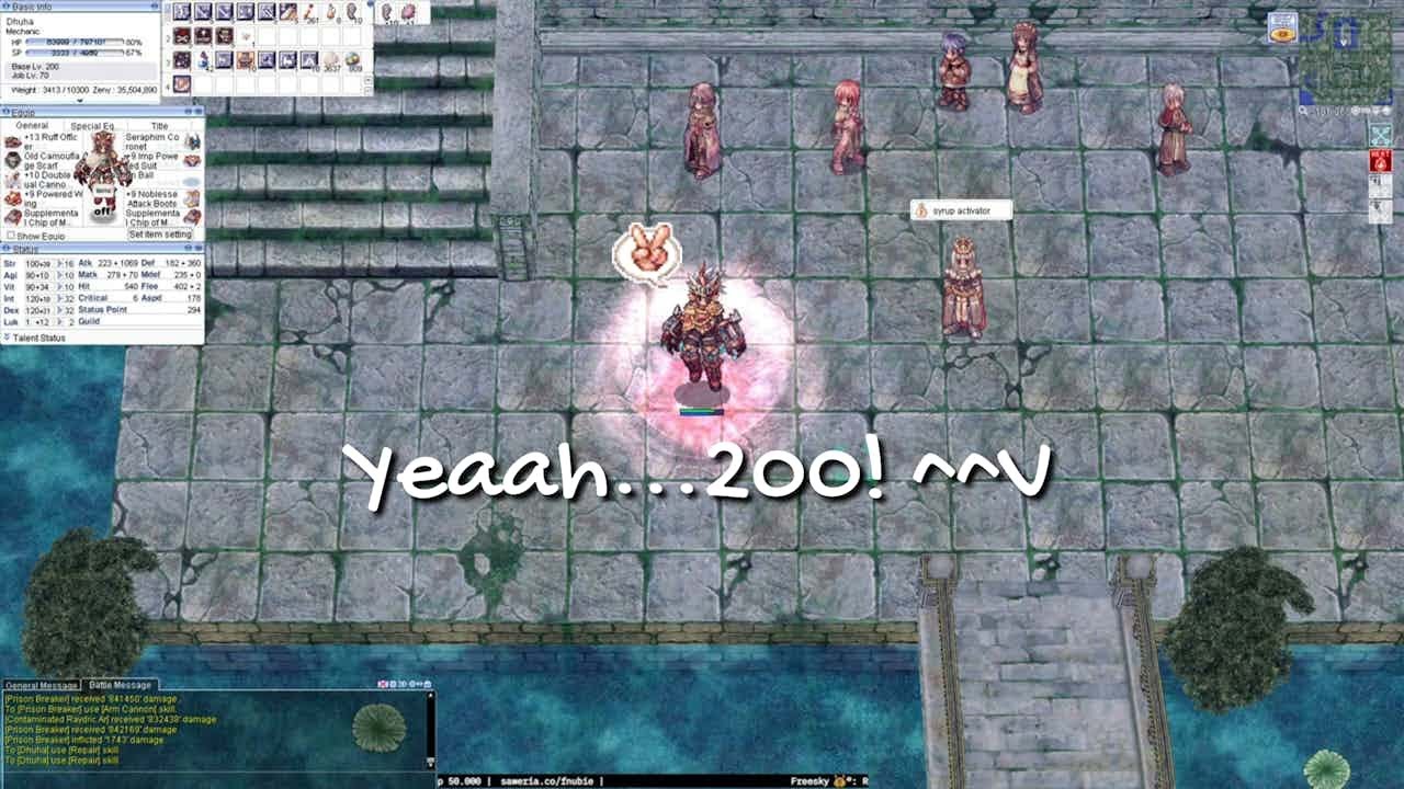 Ragnarok Online [iRO] - Mechanic - Arm Cannon - Leveling to 200 - Sv ...