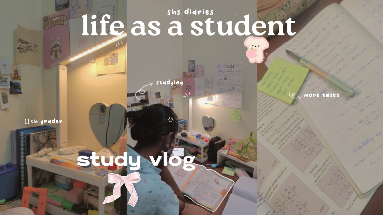life as a STUDENT 💌 | physics notes, study with me & more! | shs ...