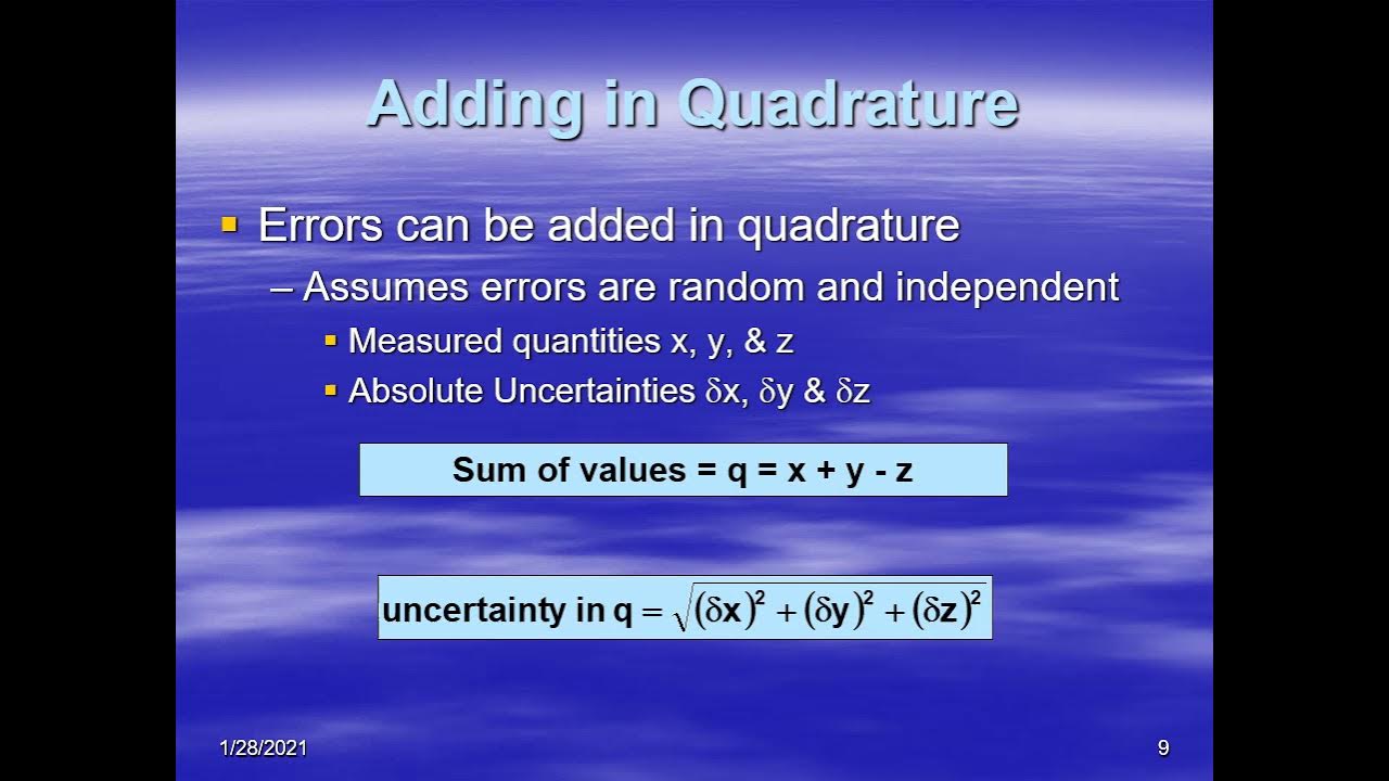 ATSC 240 Random Error & Quadrature - YouTube