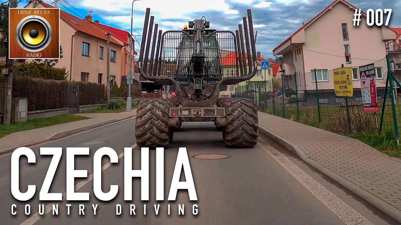 Czechia Countryside Driving Tour along Vltava River to Prague 🎹 Czech ...