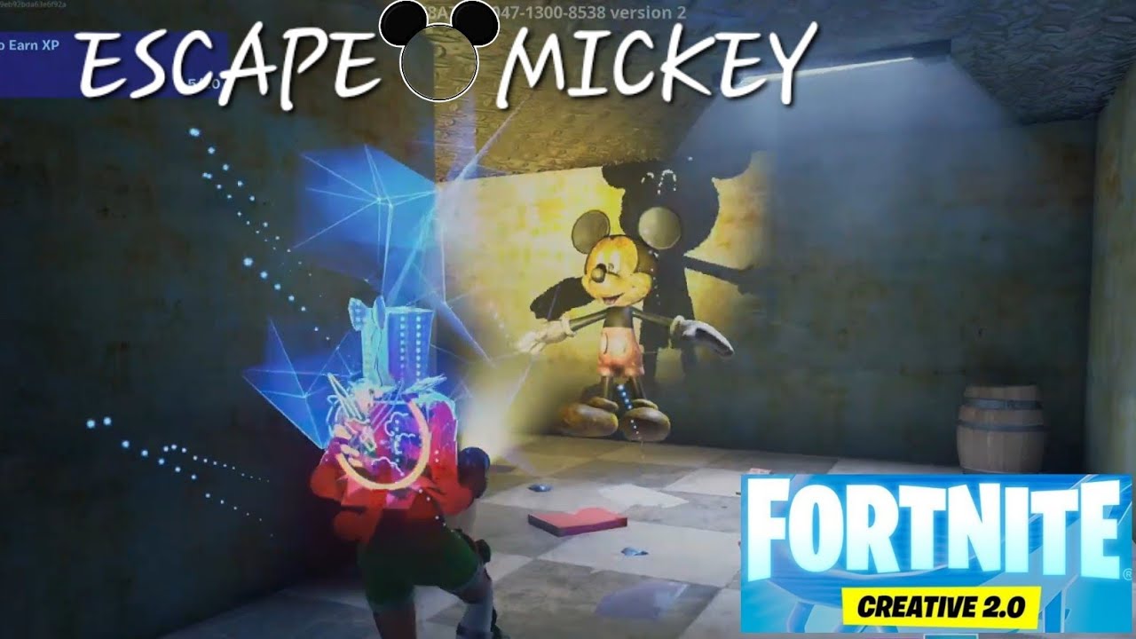 ESCAPE MICKEY Complete ⚫️🟡⚫️🐭 (Fortnite Creative 2.0) - YouTube