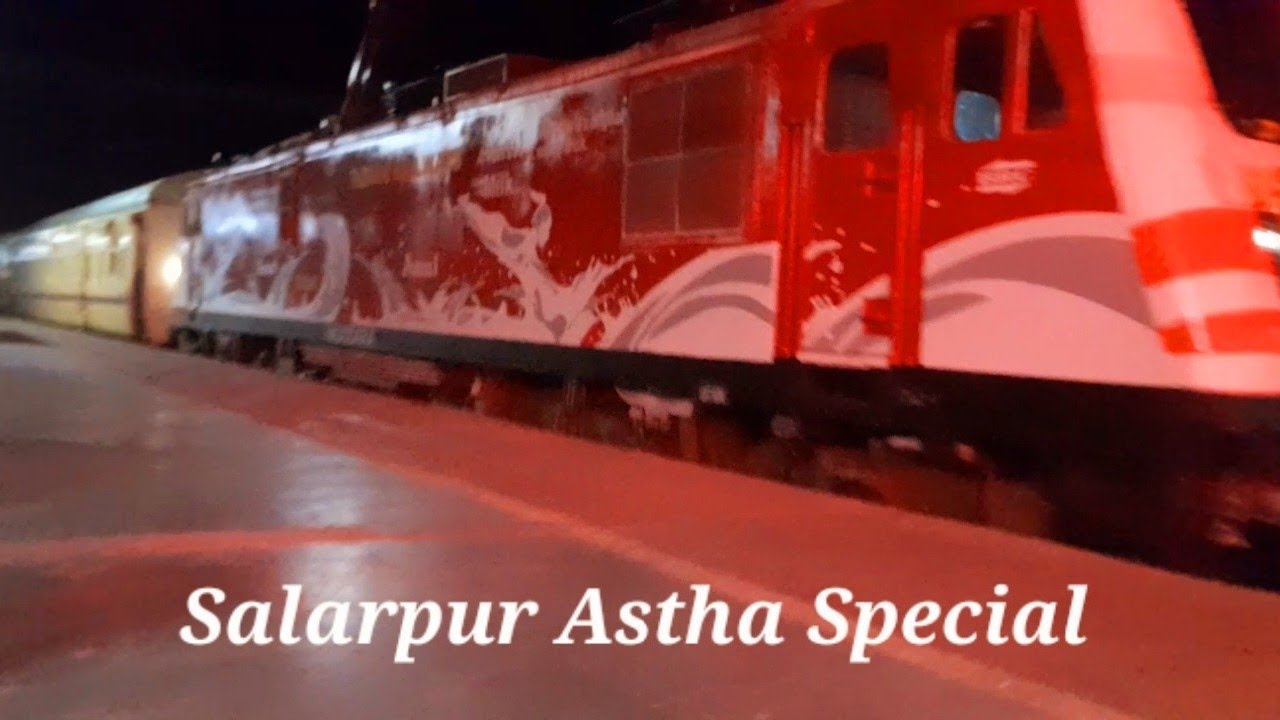 *Fully Sleeper Train Salarpur Astha special At MJ | Amul milk loco ...