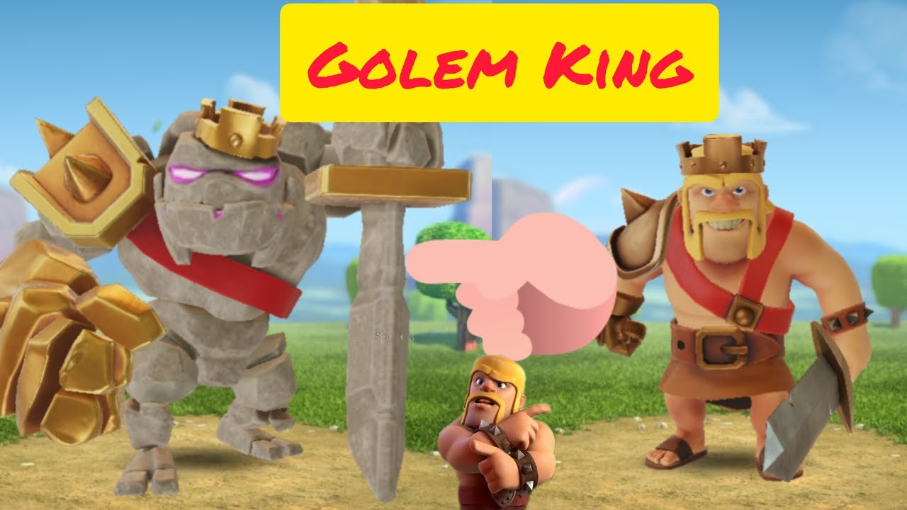 How to get golem king in coc | How to get golem skin in coc # ...