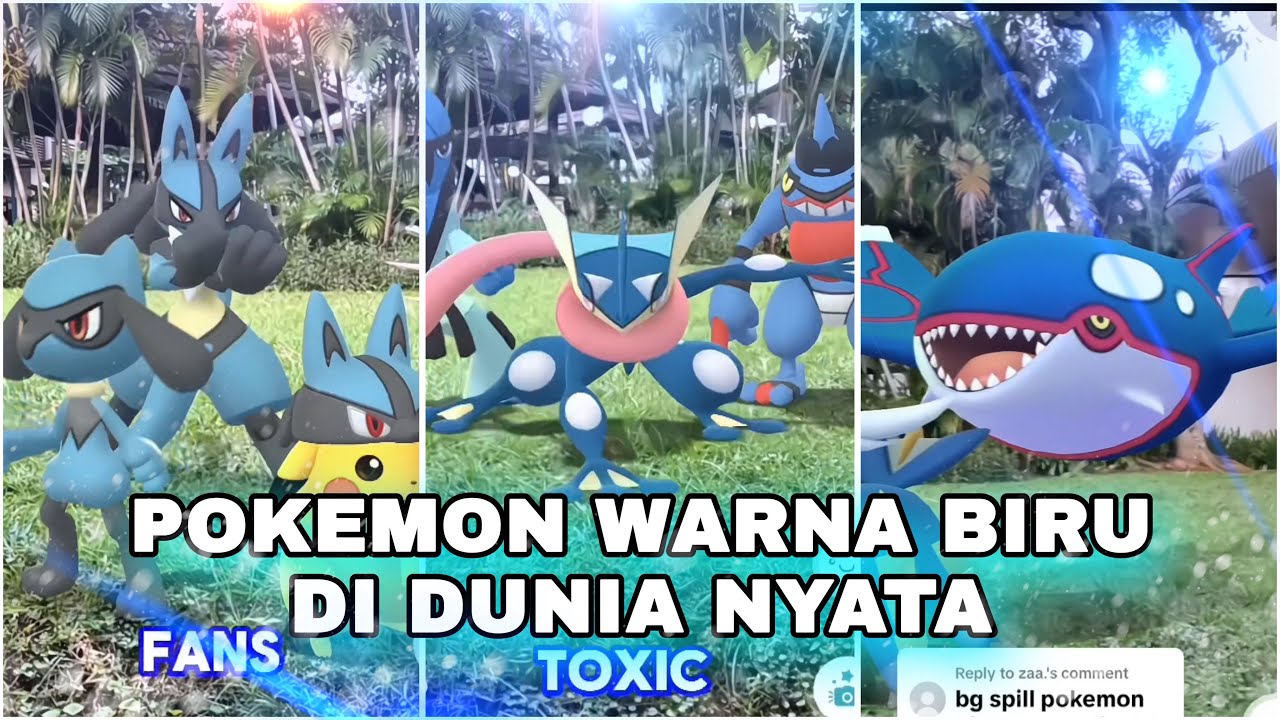 POKEMON BIRU💙🥶🥶Sini kenalan satu-satu!! - YouTube