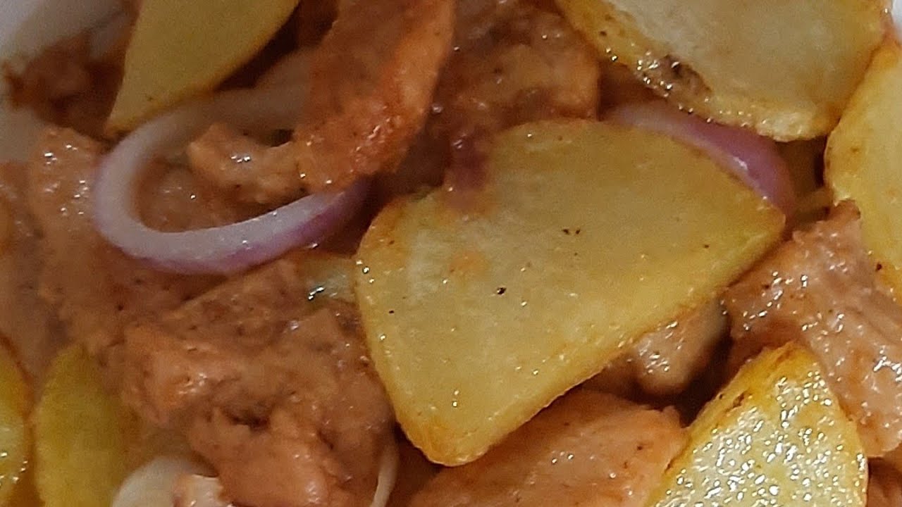 Marinated Pork Kasim with Fried Potatoes - Experiment Dish #PorkRecipe ...