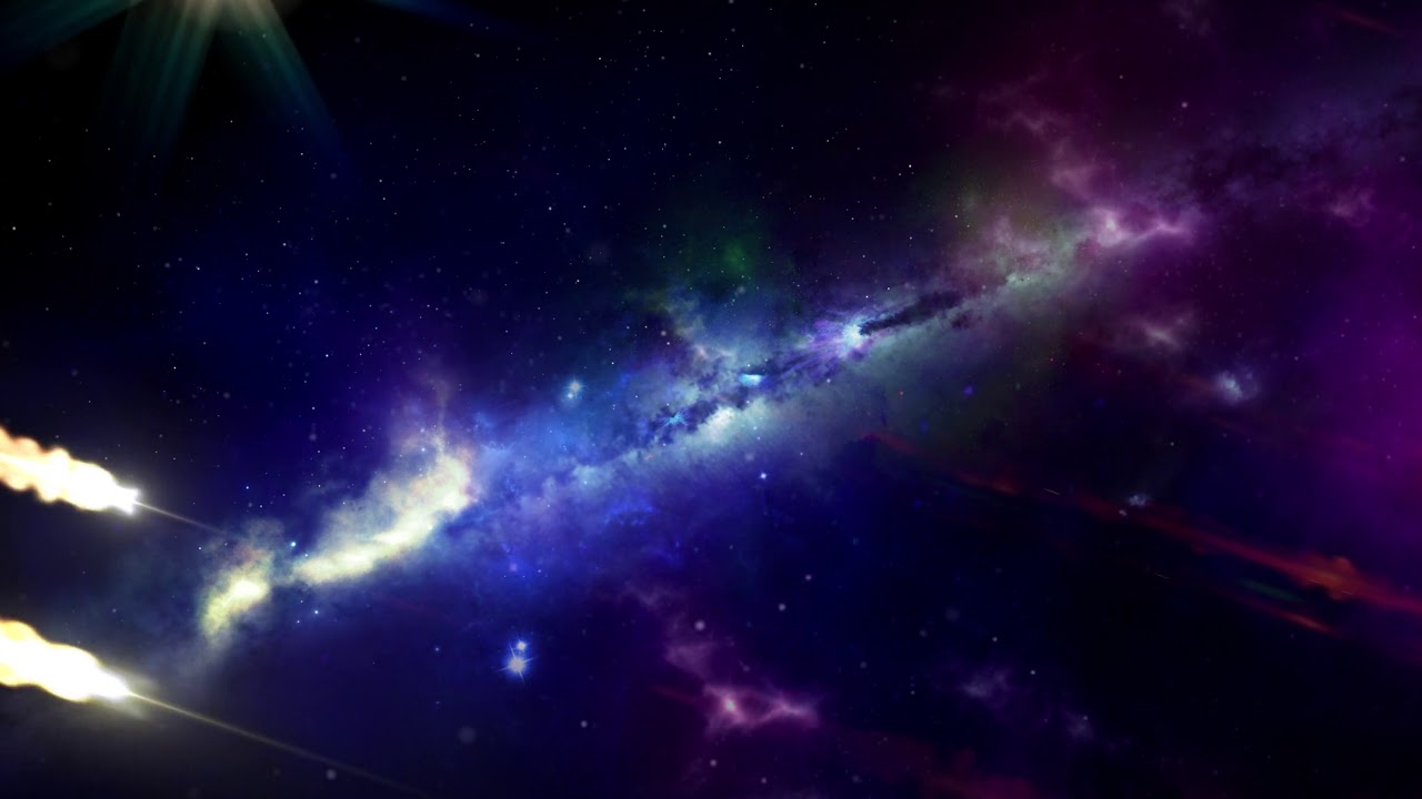 Amazing Animated Meteor Shower (Incredible) - YouTube