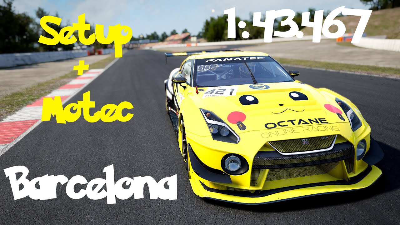 [1.9] Nissan GTR GT3 (2018) Hotlap @ Barcelona (1:43.467) Assetto Corsa ...