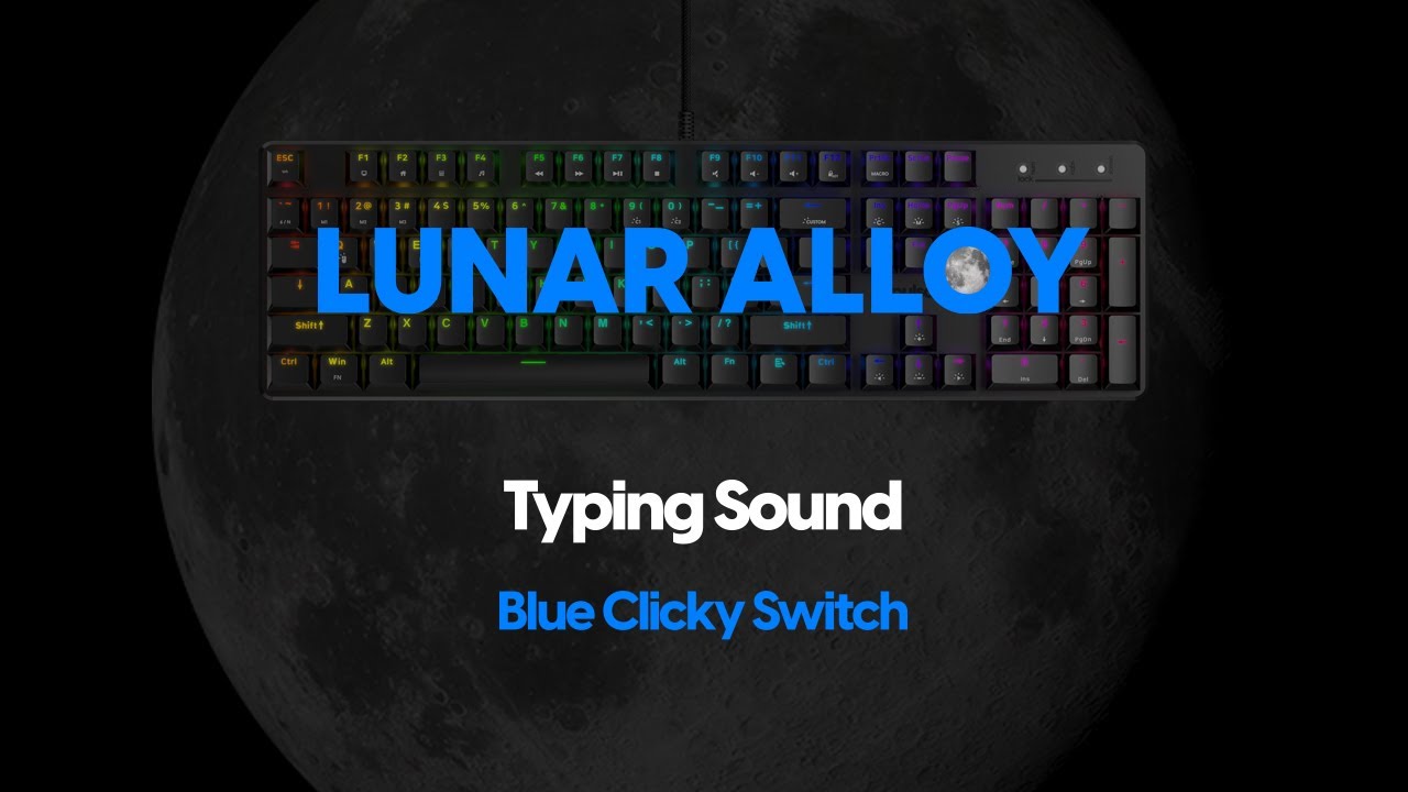 Pulsar Gaming Gears ® Lunar Alloy RGB Mechanical Gaming Keyboard - Blue ...