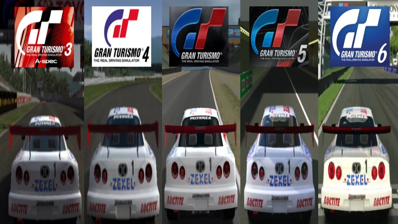 Evolution of the Nissan LOCTITE ZEXEL GT-R '00 in Gran Turismo - YouTube