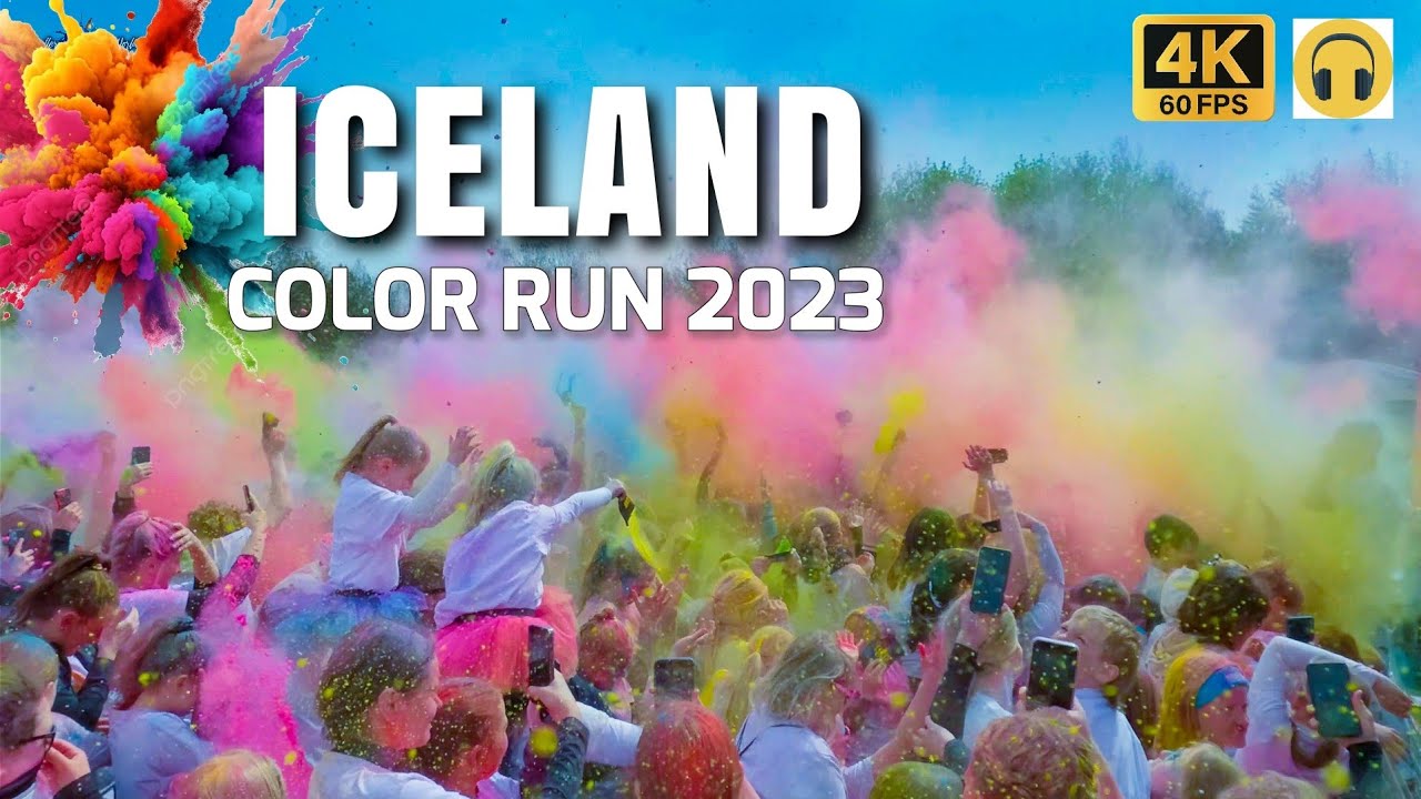 Icelanders Know How to Have Fun! Color Run Marathon 2023! Reykjavik ...