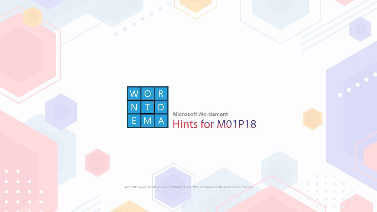 Hints for Microsoft Wordament [Map: 01 - Puzzle: 18] - YouTube