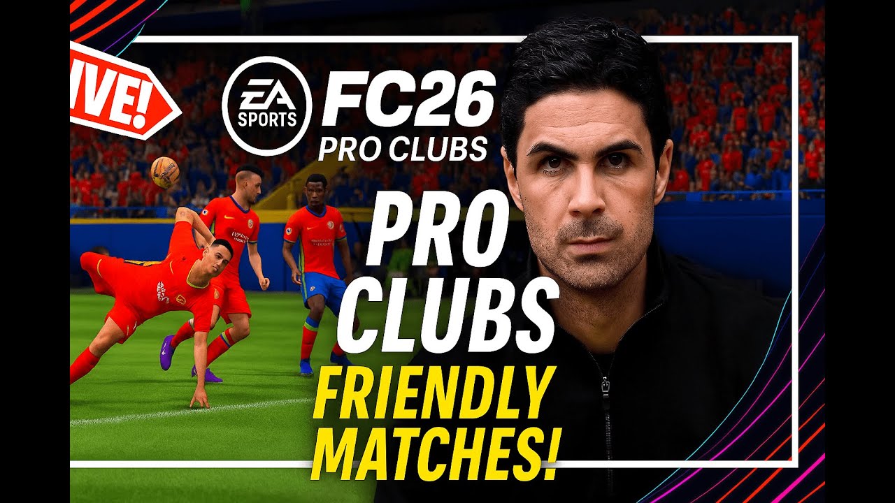 EA FC 26 Pro Clubs LIVE | Pouch Eleven Full Team Matches & Chemistry ...