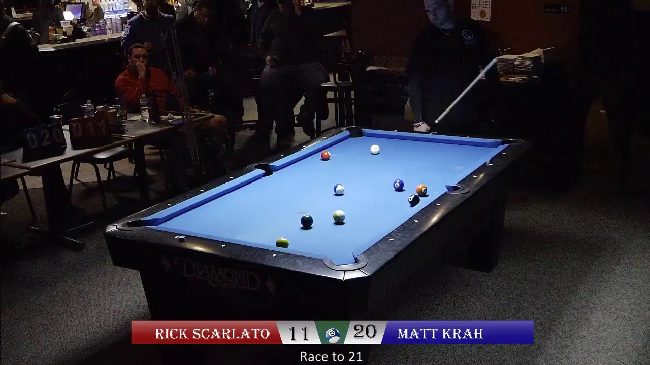 Rick Scarlato Jr vs. Matt Krah - 10 Ball race to 21 - YouTube