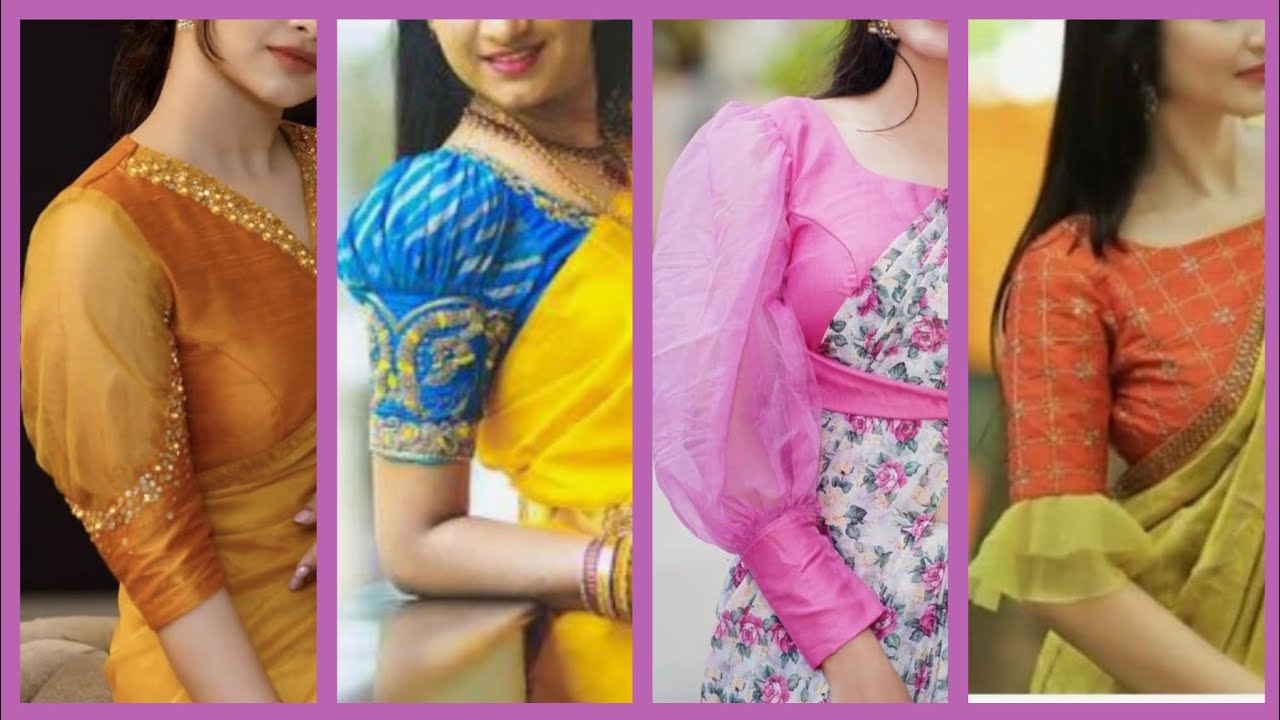 Blouse Sleeves Design Ideas! Trending Model Blouse designs - YouTube