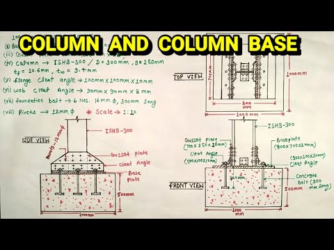 Column & Column Base For Civil Engineering Final Year (6th Sem ...