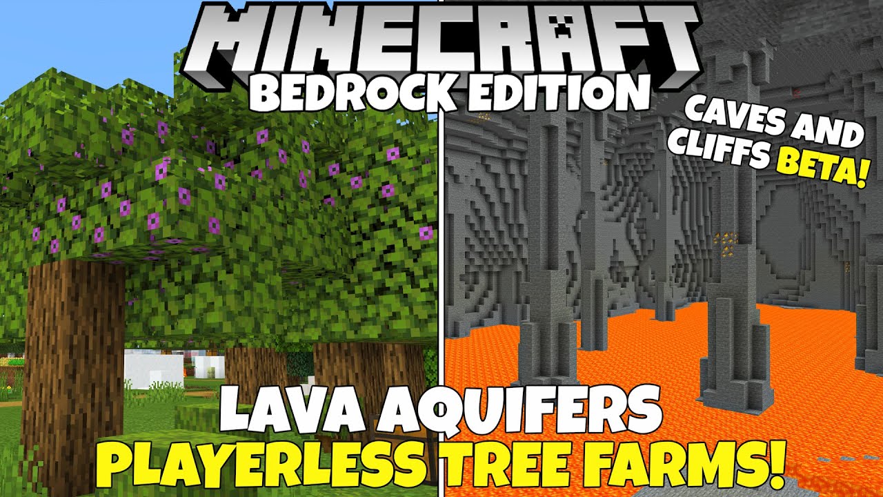 New 1.17 Beta! Playerless Tree Farms, Lava Aquifers & More! Minecraft ...