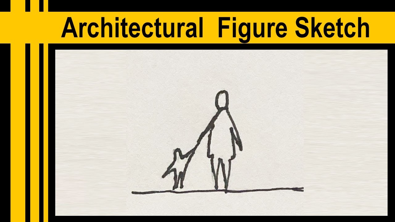 How to Draw Architectural Human Figure Sketch| Beginner Tutorials Step ...