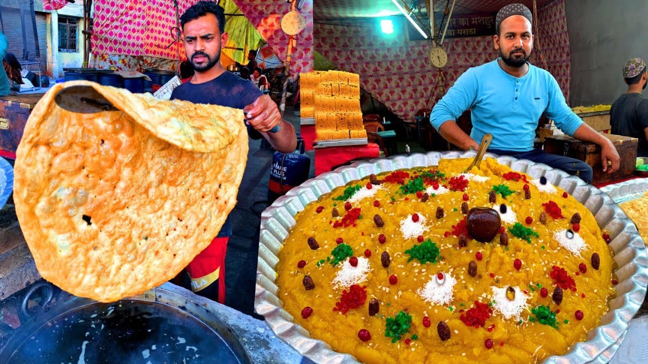 TAJ दरगाह का GIANT HALWA PARATHA 😳😳 3 FEET इतना बड़ा पराठा 🥵⚠️ ...