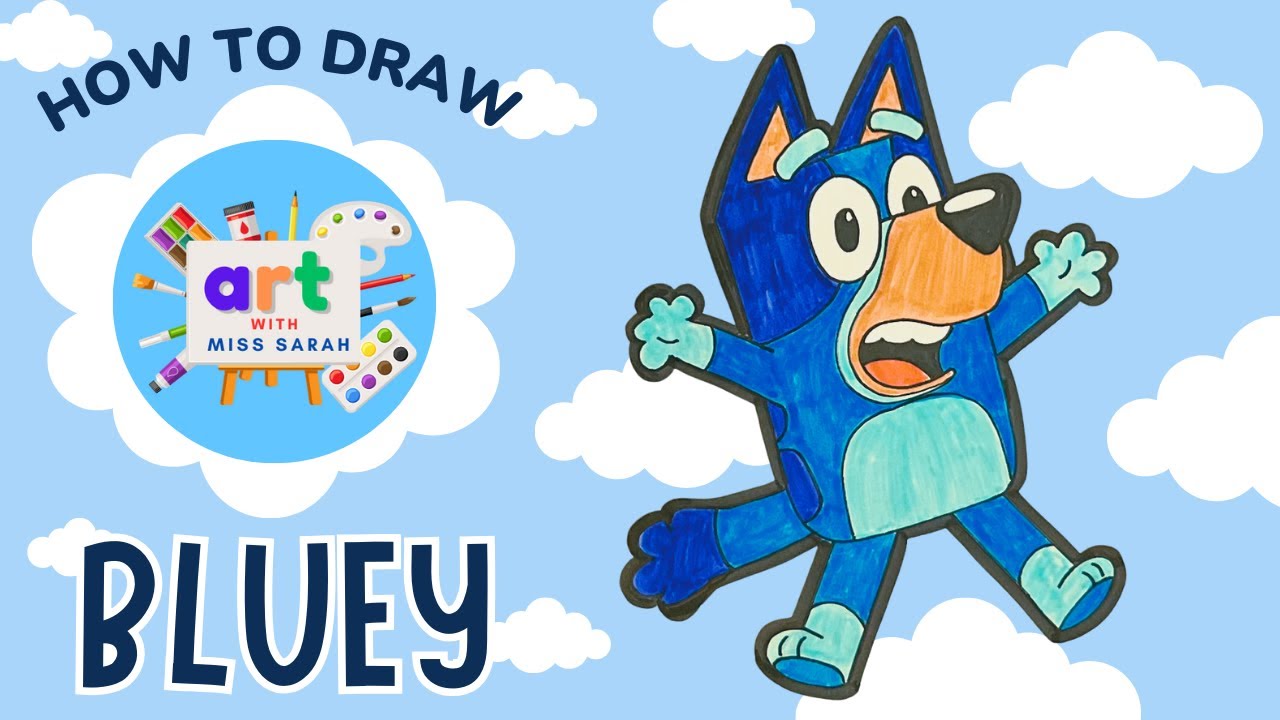 How to Draw Bluey - YouTube