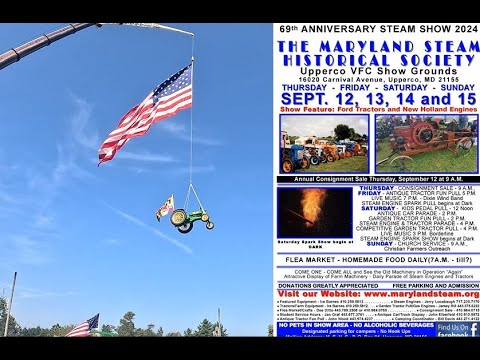 Maryland 2024 🚂Steam Engine Show🚂 Upperco VFD in 4K HD - YouTube