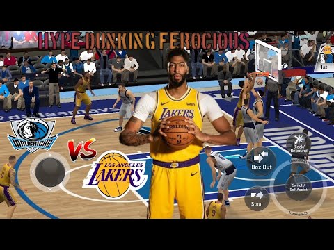 NBA 2k Sports EP1 1minutes QL challenge Lakers vs Dallas Anthony Davis ...