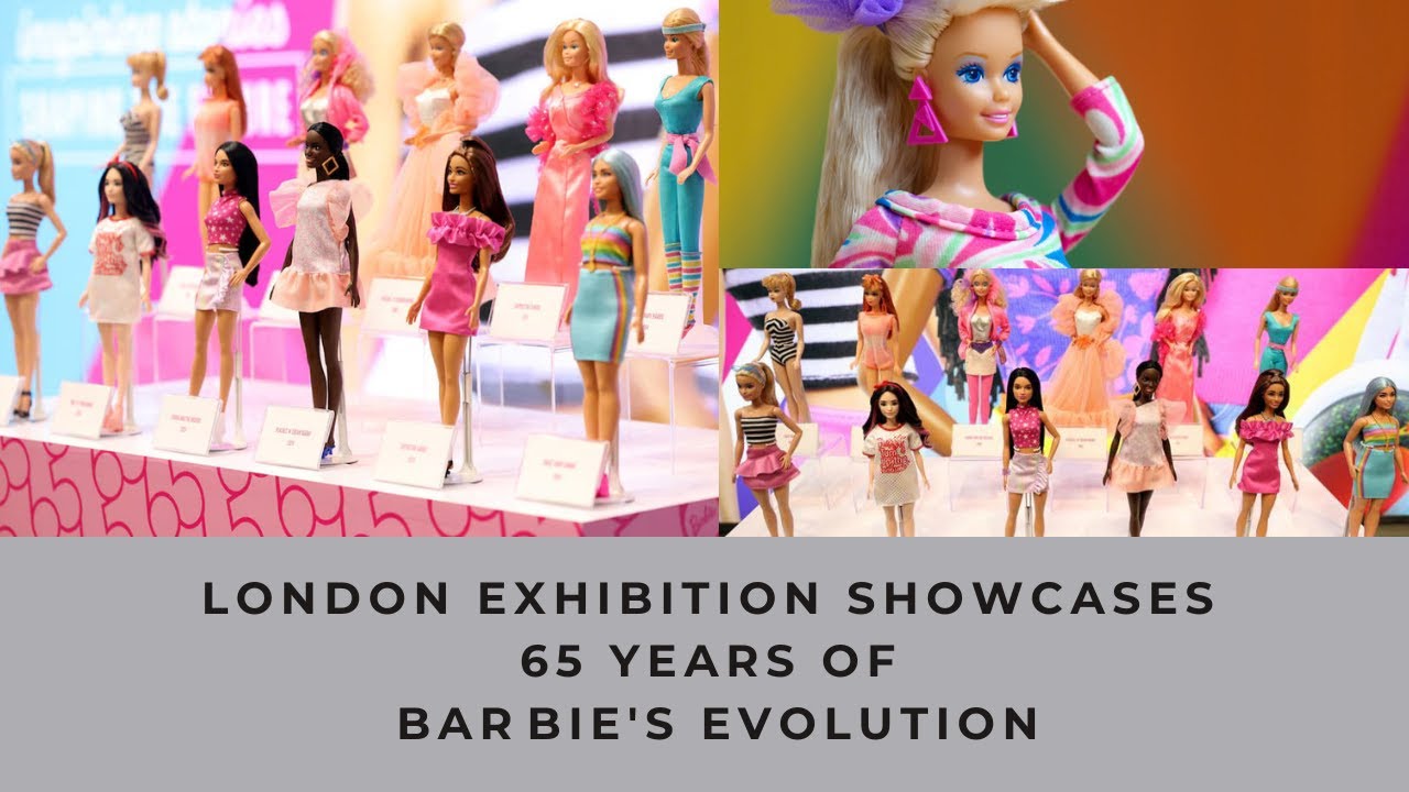 London Exhibition Showcases 65 Years of Barbie's Evolution - YouTube