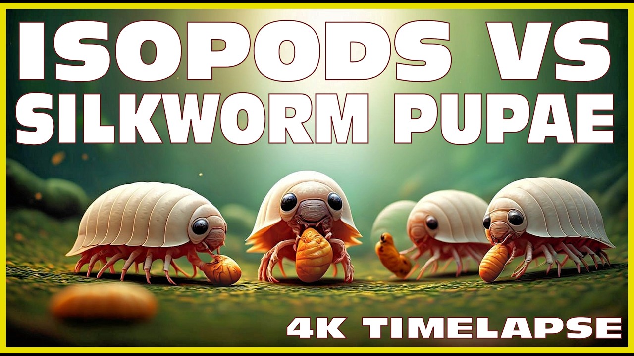 Watch My Magic Potion Isopods Munch On Silkworm Pupae - Isopod House ...