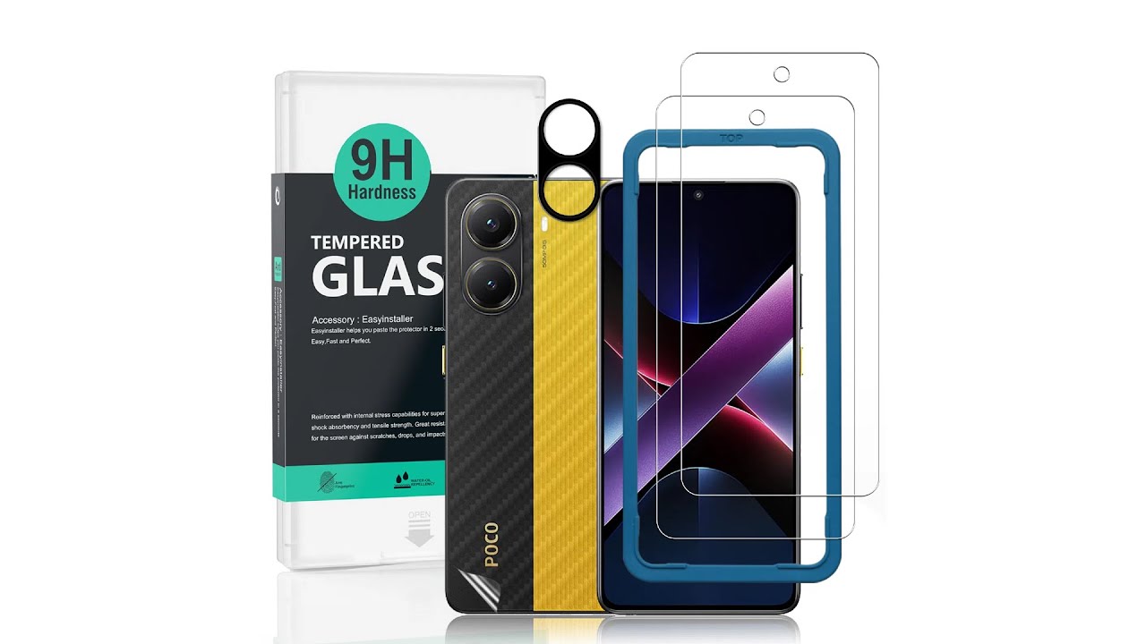 Xiaomi Poco X7 Pro 5G Tempered glass ibywind Protector & Easy Install ...