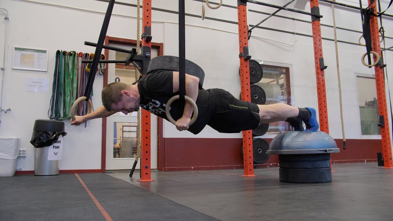 Advanced Weighted Ring Pushups! - YouTube