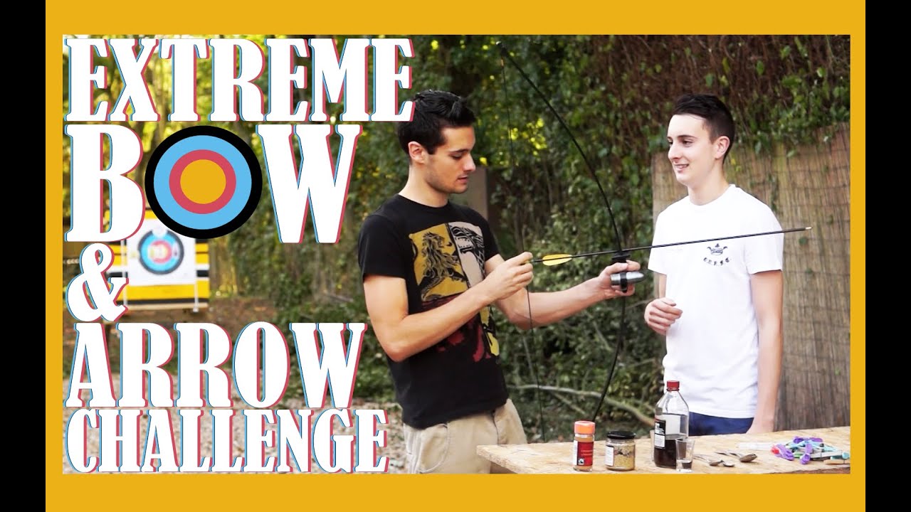 EXTREME BOW AND ARROW CHALLENGE - PAUL AND TOM - YouTube