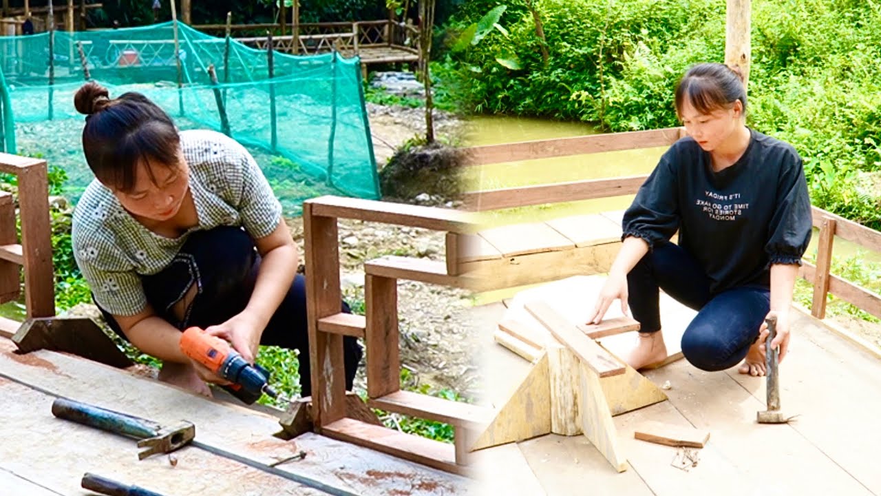 Complete the cabin construction work at the farm, build the cabin in a ...